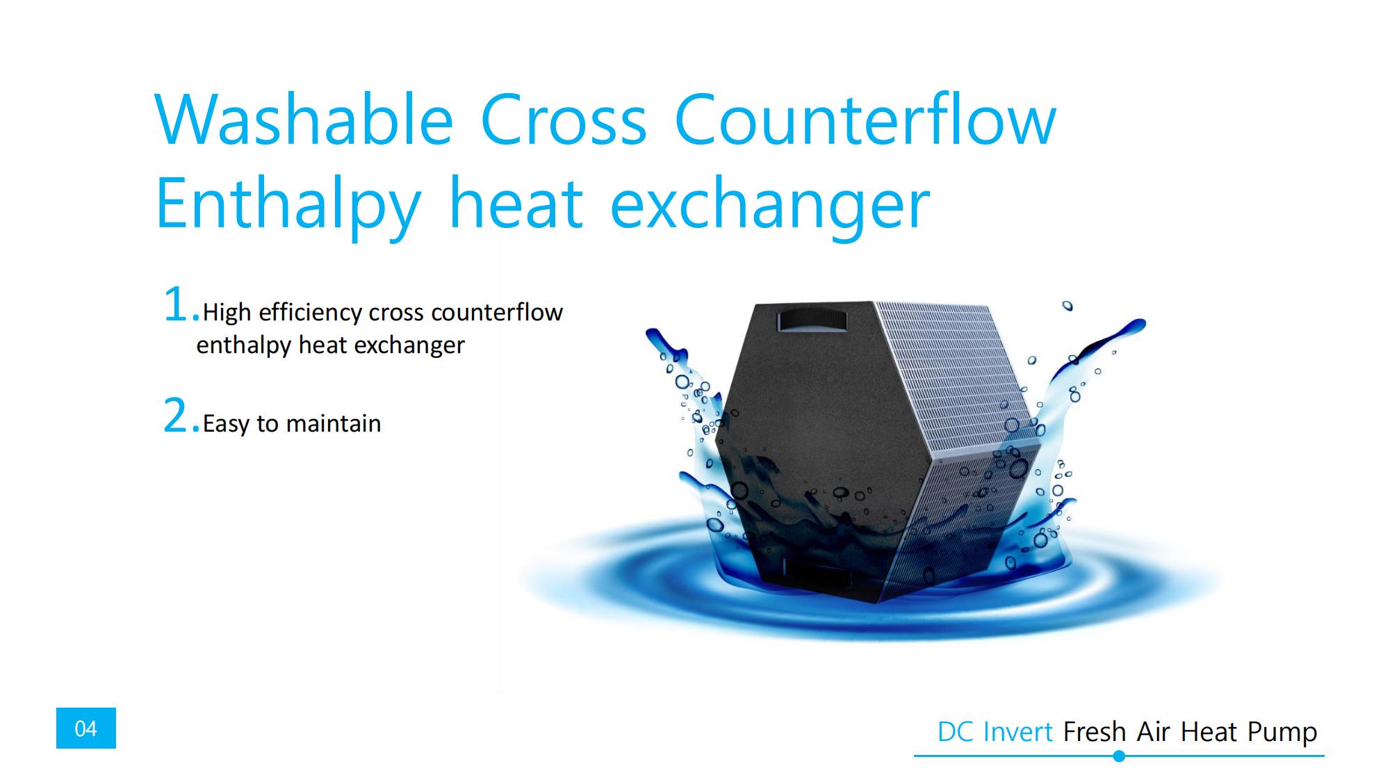 DC invert fresh air heat pump energy recovery ventilator factory and ...